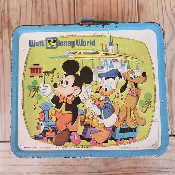 walt disney | Dining | Vintage Walt Disney World 97s Metal Lunch Box ...